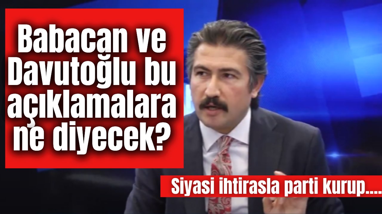 Cahit Özkan'dan Ali Babacan ve Ahmet Davutoğlu için şok iddia! Cahit Özkan'dan Ali Babacan ve Ahmet Davutoğlu için şok iddia!