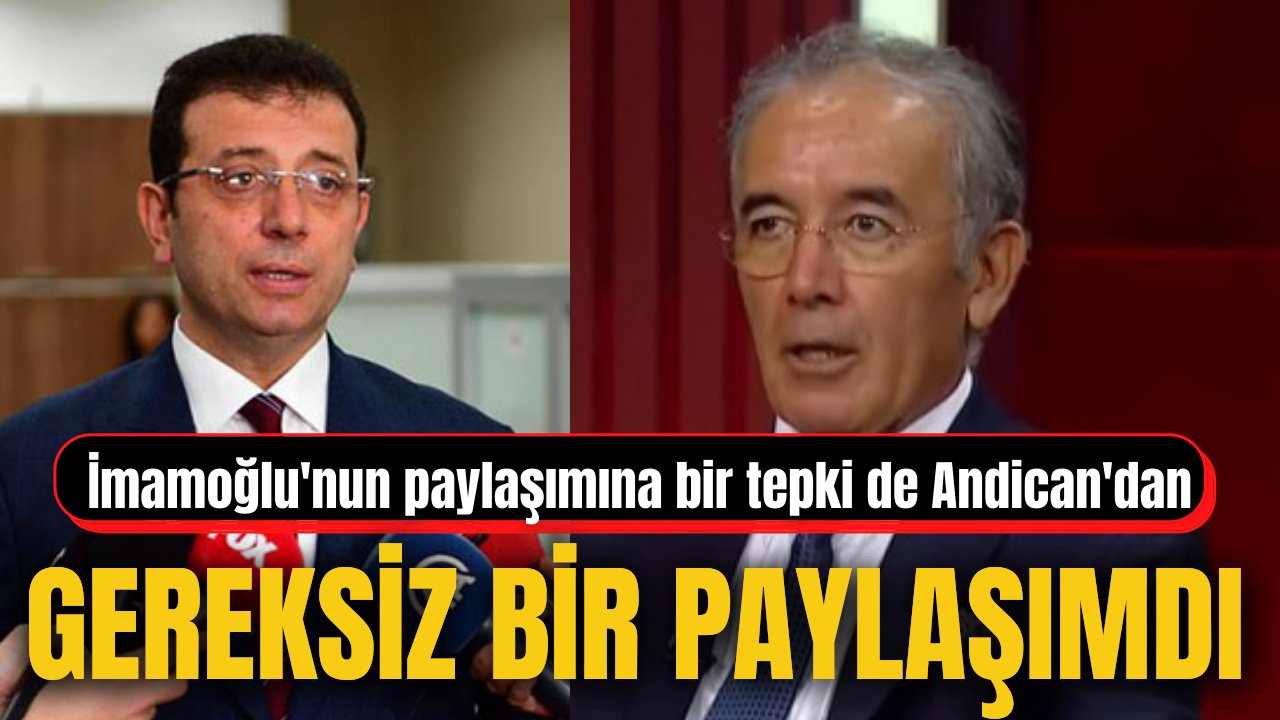 İYİ Partili Ahat Andican canlı yayında İmamoğlu'nun paylaşımını ...